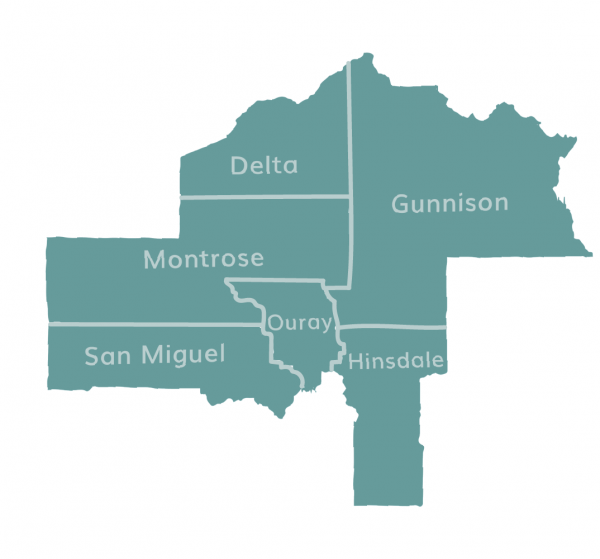 Senior Resources Map - Region 10 Colorado